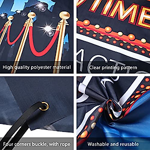 1 Pack Paparazzi Photo Backdrop with Red Carpet Runner for Birthday Party Protagonist Show Props Movie Star Themed Pajamas Party Supplies Awards Ceremony Theme Party Accessory