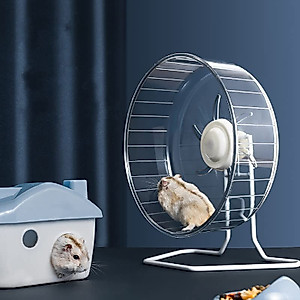 VEDEM Hamster Exercise Wheel Super-Silent Spinner Syrian Hamster Running Wheels with Stand for Hamsters Gerbils Mice Or Other Small Animals (Medium)