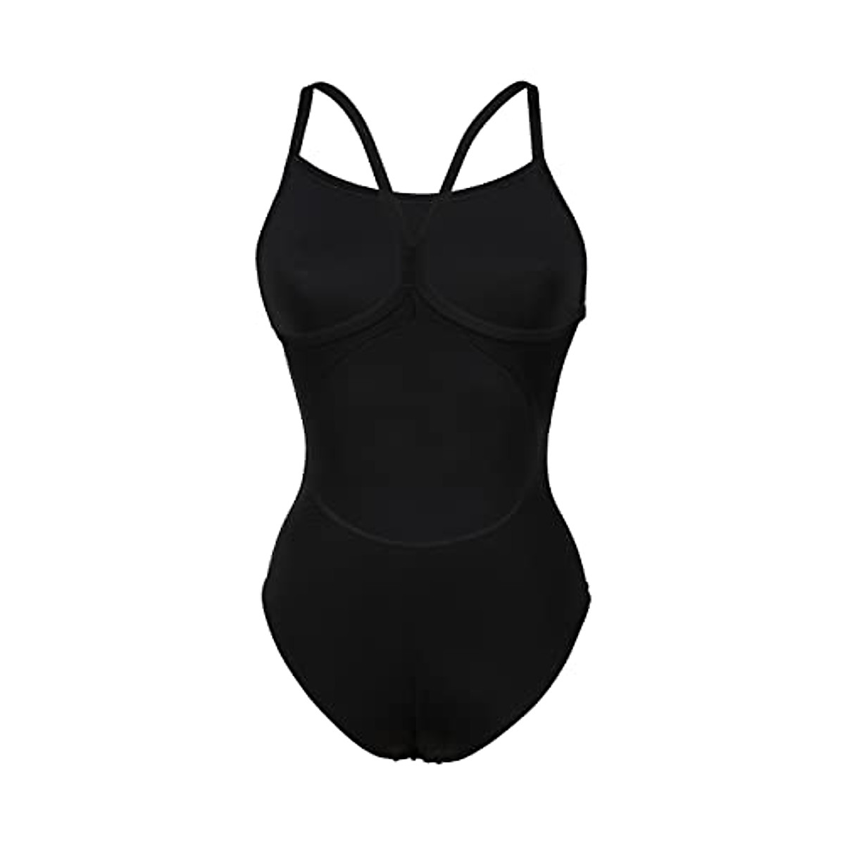 Arena Women's Standard Team Swimsuit Light Drop Solid Fl, Black-White, 36