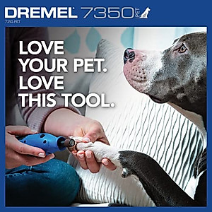 Dremel 7350-PET 4V Pet & Dog Nail Grinder, Easy-To-Use & Safe Nail Trimmer, Professional Pet Grooming Kit - Works on Large, Medium, Small Dogs & Cats