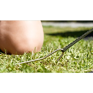 Cawood Anchor Medium Guy Line Anchor Corrosion Resistant Spring Steel for Awning Canopy Tarp Rain Fly (Pack of 4)