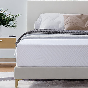 Dyonery King Mattress - 10 Inch Green Tea Memory Foam Mattress- King Mattress in a Box - CertiPUR-US Certified Fiberglass Free Mattress - Gel Layer - Medium - 76"x80"
