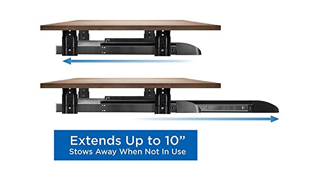 Mount-It! Sliding Under Desk Keyboard Drawer w/ Mouse Platform