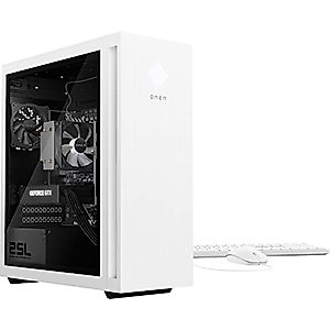 HP OMEN 25L Gaming & Entertainment Desktop PC (AMD Ryzen 5 5600G 6-Core, 32GB RAM, 2TB PCIe SSD + 6TB HDD (3.5), GeForce GTX 1660 Super, WiFi, Bluetooth, HDMI, Win 11 Home) Refurbished (Renewed)
