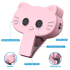 CPLUS Distance Sensor for Kids – Sensor Alarm for Nearsightedness Prevention – Cute Pink Cat Design – Professional Child Distance Alarm – Fire HD 7 8 10 Kids Tablet
