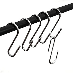 IDEALSV Stainless Steel S Hooks 30 Pcs Heavy Duty S Shaped Hooks Hanging Pan Pot Holder 2.4 Inch