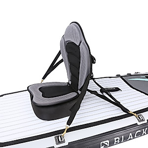 iROCKER Universal Kayak Seat for Inflatable Paddle Board and SUP with Detachable Storage Bag - Cushioned backrest to Provide Support During Paddling