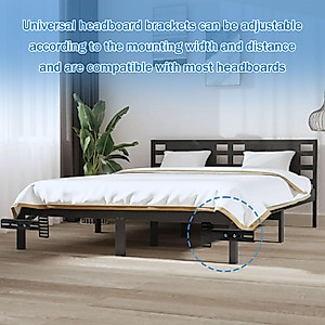 Headboard Brackets Kit for Adjustable Bed Base, Headboard Wall Mounting Brackets, Footboard Attachment for Bed Metal Frame, Headboard Extension Adapter Kit for Twin Full Queen King Size Bed