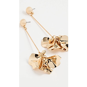 SHASHI Women's Petunia Earrings, Gold, One Size