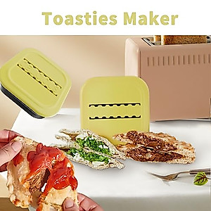 Simland Toasties Maker for Thins, Healthy Toasted Snacks, Sandwich Cutter and Sealer for Lunch, 1 pcs
