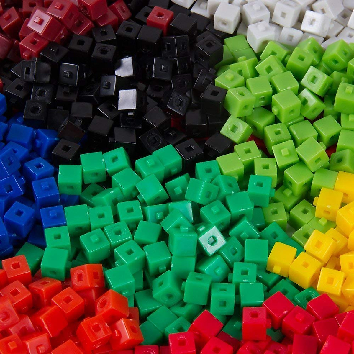 Math Linking Cubes - Colorful 1cm Manipulatives for Kids Learning