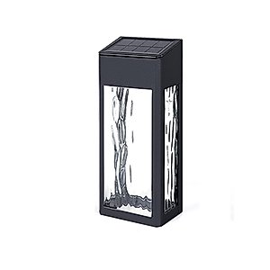 LANTKD 4pcs Solar Outdoor Garden Wall Lamp, Home Garden Villa Arrangement Outdoor Waterproof Lamp Induction Lighting Street Lamp Landscape Lamp