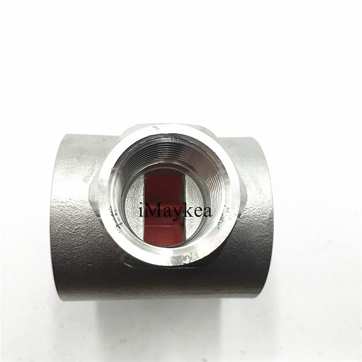 1/2" NPT Stainless Steel 304 Sight Water Flow Indicator With Concentric PTFE Impeller