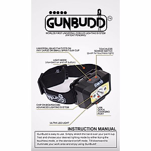 GunBudd Universal Automotive Spray Paint Gun COB/LED Ultra Lighting System