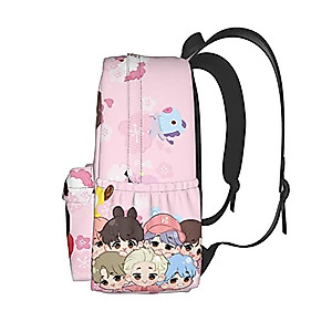 Ybovejuk Travel Backpack Kpop Notebook Laptop Bags For Men Women Weekend Outings Trip Book Bag Hiking Camping Work Fans Gifts - k 6