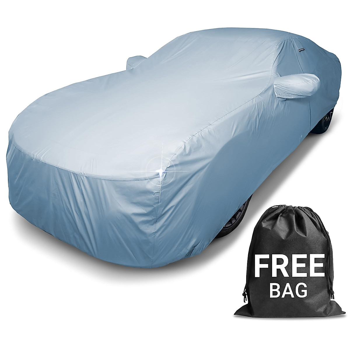 iCarCover 30-Layer Car Cover Waterproof All Weather | Premium Quality Car Covers for Automobiles, Ideal for Indoor and Outdoor Use, Fits Sedan/Coupe (174-178 inch)