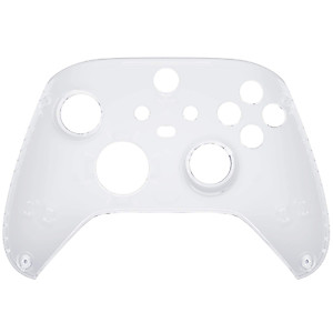 eXtremeRate Replacement Faceplate for Xbox Series X & S Controller - Personalize Your Control - Clear Custom Front Housing Shell for Xbox Core Wireless Controller [Controller NOT Included]