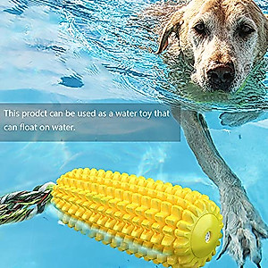 PunkyKom Dog Chew Toys, Puppy Toothbrush for Cleaning Teeth,Dog Squeak/Non-Squeak Toys Interactive Corn Toys, Dog Toys Aggressive Chewers for Small/Medium/Large Dog.