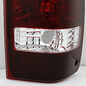 AKKON - For Ford Ranger Pickup Truck Dark Red Rear Tail Lights Brake Lamps Turn Signal Replacement Left+Right