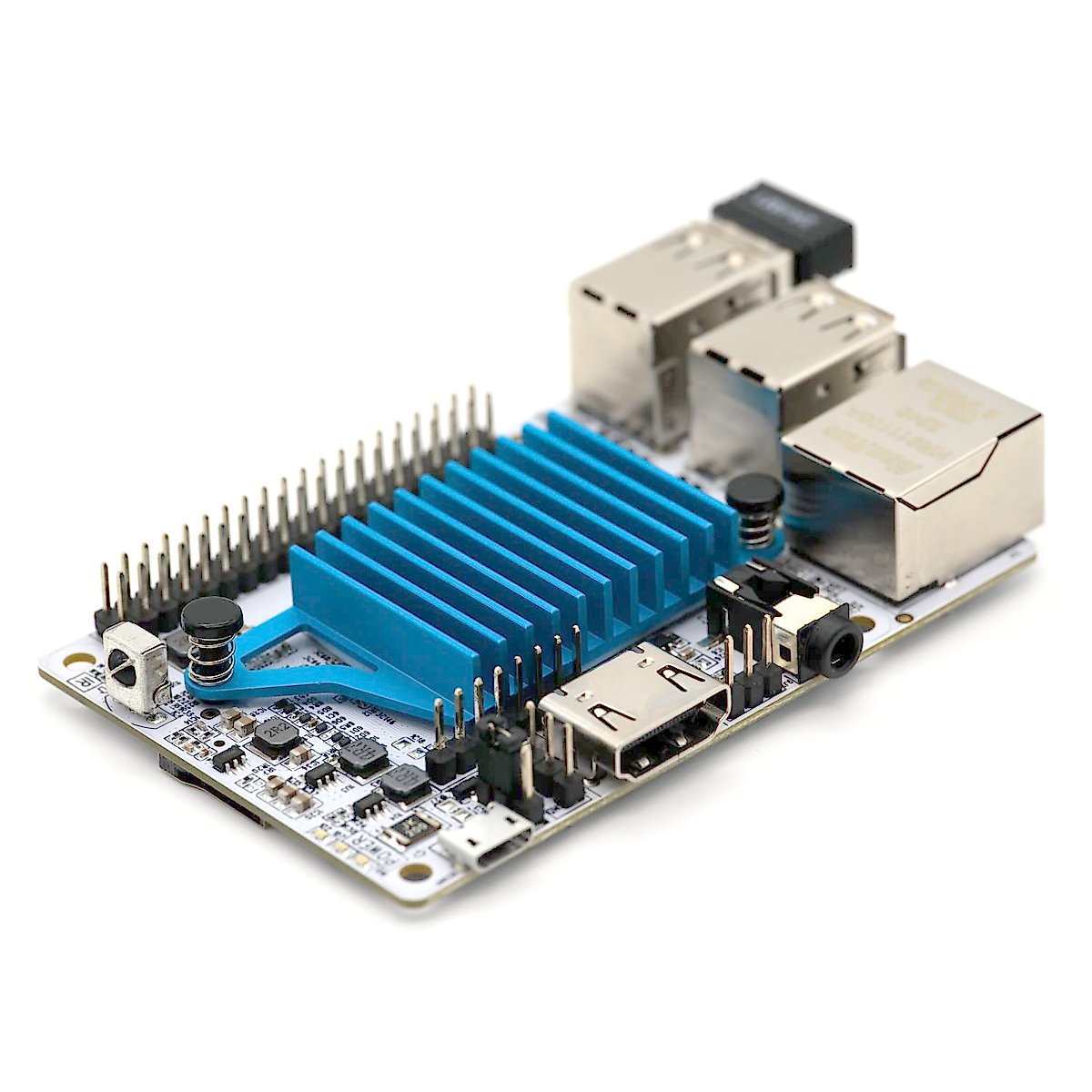 Libre Computer Le Potato Mini Single Board Computer with USB WiFi 4 and Heatsink (2GB WiFi 4, Libre Blue)