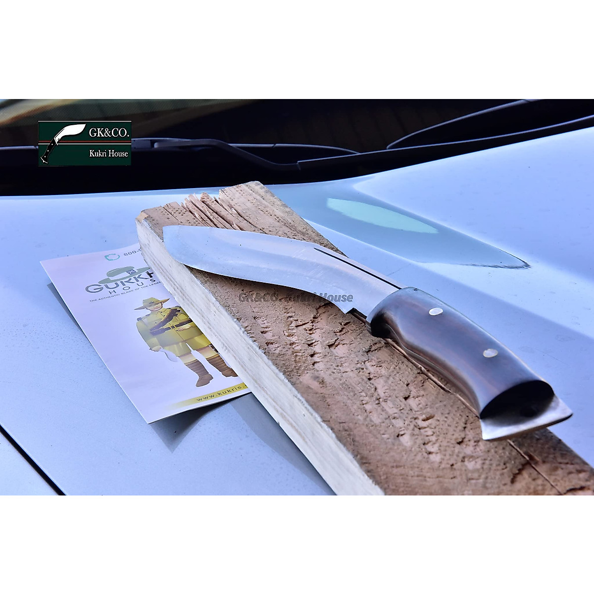 GK&CO. Kukri House Genuine - 8" AEOF Afghan Official Issued Genuine Kukri/Khukuri Knives Red Sheath GK&CO.Kukri In Nepal