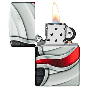 Zippo Flame Logo Design 540 Color Pocket Lighter, Black, One Size