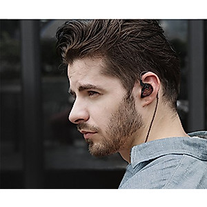 Kinboofi KZ ZS10 Earbuds Headphone, in Ear Monitor Hybrid 4 Balanced Armature and 1 Dynamic Driver Earphone with Detachable 2 Pins Cable for MP3 Player, Android Smart Devices (with Mic, Black)…