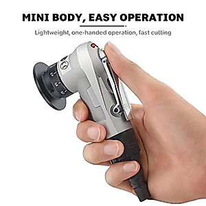 FOLCONROAD Pneumatic Mini Chamfering Machine, 45 Degree Beveling Metal Trimming Deburring Tool, Air-Powered Hand Held (Chamfering Machine+Inserts)
