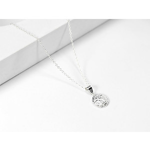 AeraVida Mini Little Cherub Cupid Angel .925 Sterling Silver Pendant Necklace | Guardian Angel for Protection Necklace | Angel Pendant for Women Anniversary Jewelry Gift