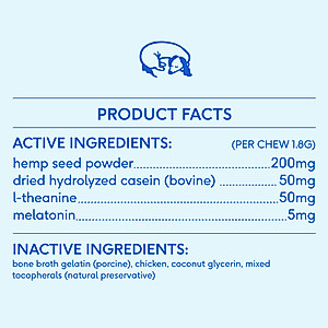 Native Pet Calm Dog Treats for Stress and Anxiety Relief - Dog Calming Chews - Natural Calming Dog Treats Made with Melatonin for Dogs - Natural Dog Calming Chews - Dog Anxiety Relief - 30 Chews