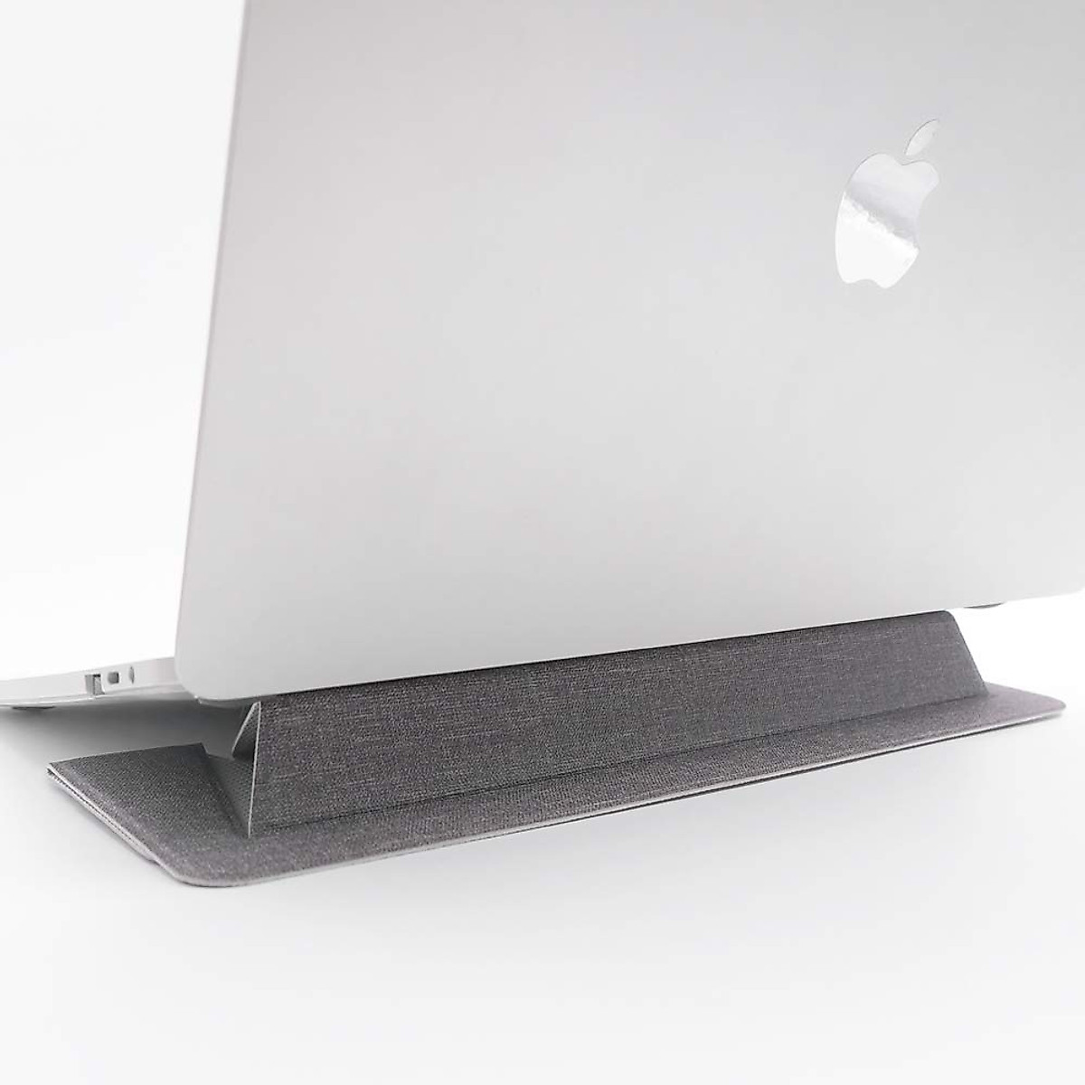 SenseAGE Flat Foldable Laptop Stand, Invisible Lightweight Laptop Stand, Anti-Slide and Portable Notebook Stand, Compatible with MacBook Air/MacBook Pro, Tablets and Laptops up to 15.4”, Denim Grey
