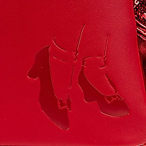 Loungefly Wizard of Oz Dorothy Ruby Red Sequin Womens Double Strap Shoulder Bag Mini Backpack Purse (WOZBK0006)