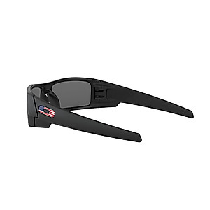 Oakley Gascan OO9014 Sunglasses For Men Matte Black/Gray - USA Icon (11-192) Bundle Leash +VISIOVA Accessories