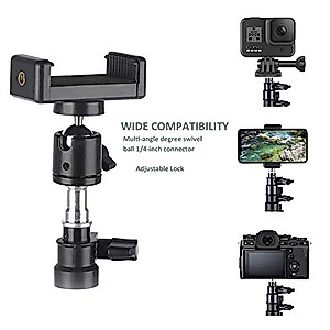 Selfie Tripod Stand Aluminum Alloy with Bluetooth Remote for iPhone