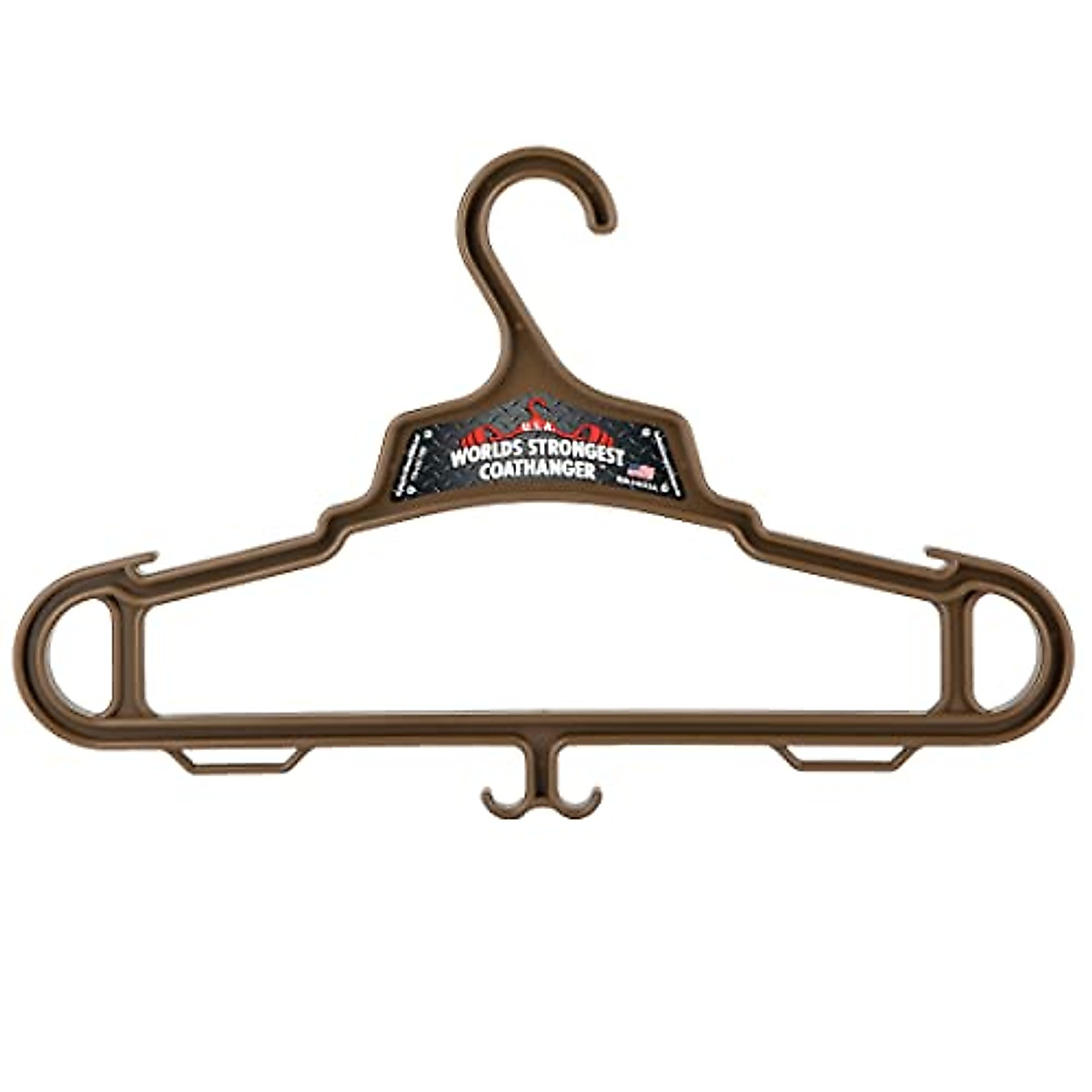 Worlds Strongest Coat Hanger | USA Made | 140 lb Load Capacity | Multipurpose Gear Hanger | Coyote 498 (6)