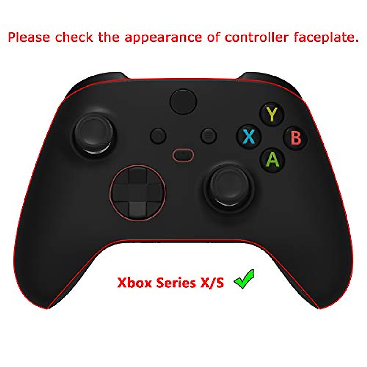 eXtremeRate White Replacement Buttons for Xbox Series S & Xbox Series X Controller, LB RB LT RT Bumpers Triggers D-pad ABXY Start Back Sync Share Keys for Xbox Series X/S Controller