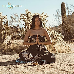 Tibetan Singing Bowl Set by Ohm Store — Meditation Sound Bowl Handcrafted in Nepal for Yoga, Chakra Healing, Mindfulness, and Stress Relief