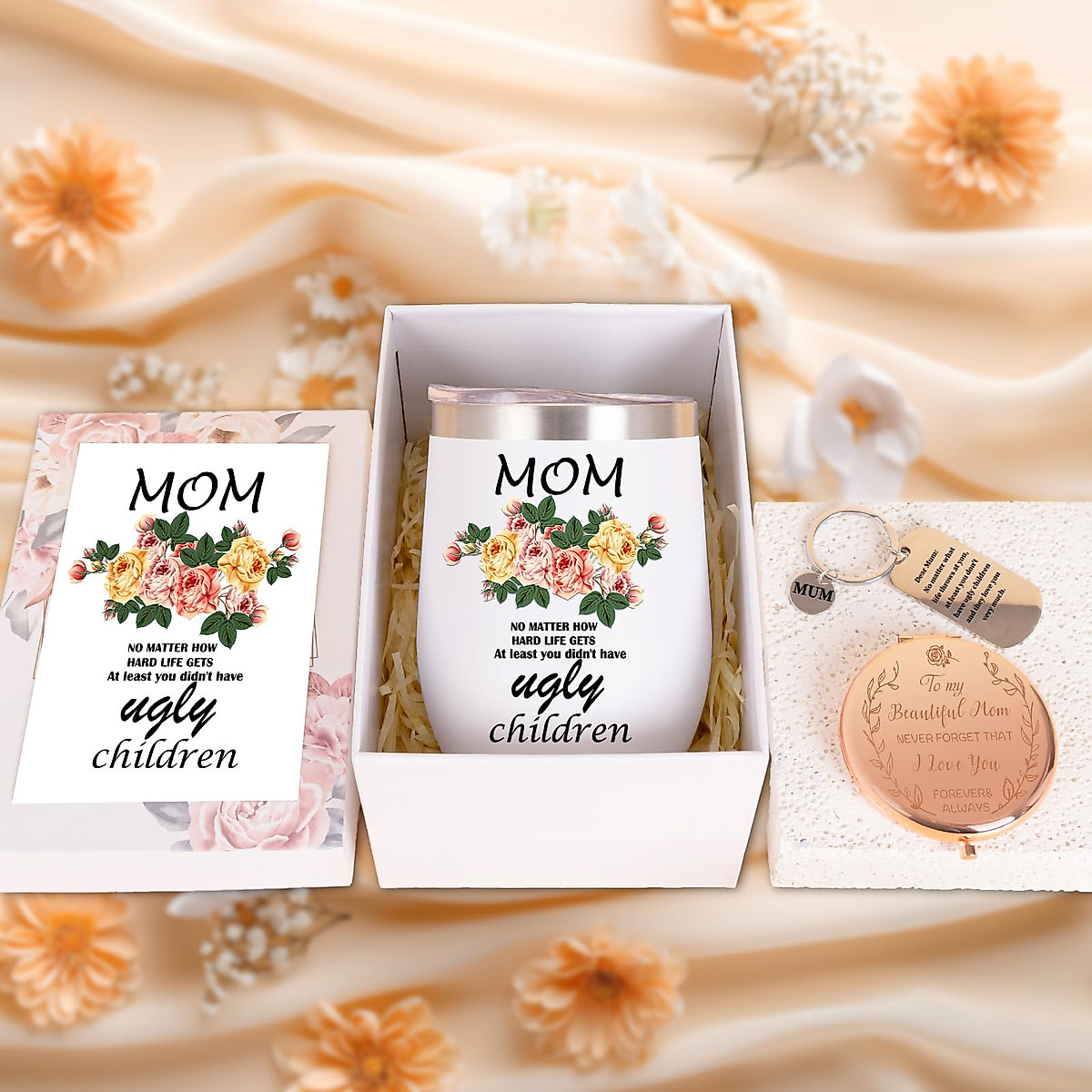 Mothers Day Gifts, Gifts for Mom from Daughter Son, Unique Birthday Gifts Basket Box for Women Mom Wife-Mother's Day, Happy Birthday, Thanking Present