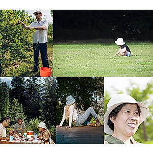 Zylioo XXL Oversize 100% Cotton Bucket Hat,Solid Color Camping Hat for Big Heads,Adjustable Summer Outdoor Hat