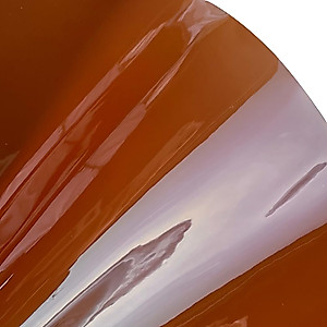 ONEART | 12 Gauge Clear Tinted Plastic Vinyl, 16"x48" See Through Vinyl Fabric-Coffee