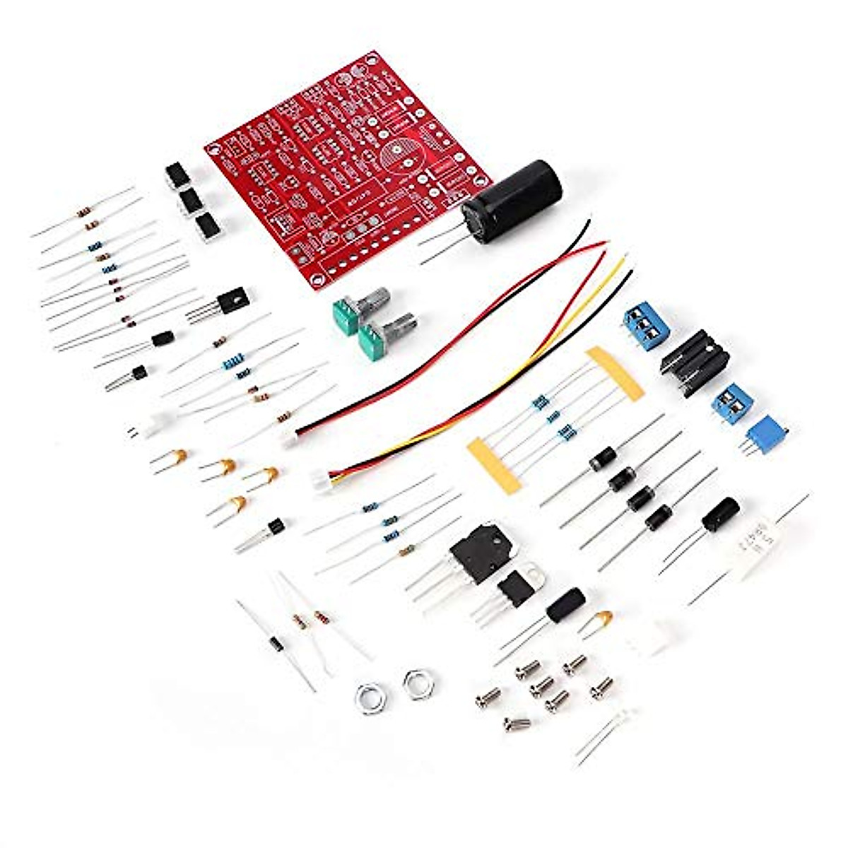 Lab Power Supplies, Power Supply DIY Kit, DC Regulated Power Supply DIY Kit Module Parts Stabilized Continuous Adjustable 0-30V 2mA-3A