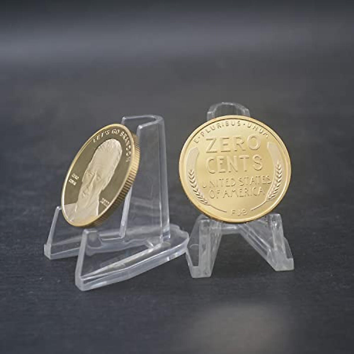 2022 Joe Biden Zero Cents Novelty Penny Coin - Let's GO Brandon FJB Coin