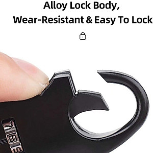 Bicycle Locks Heavy Duty Anti Theft Bike Lock Bike Cable Locks, Portable Anti-Theft Mini 90cm Elastic Stretch Ultralight 3-Digit Password MTB Bicycle Lock (Color : Black)