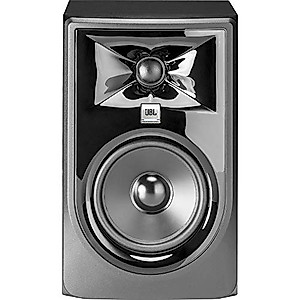 JBL 305P MkII Powered 5" Studio Monitor (Pair) Bundle with Studio Monitor Stands (Pair), 2x Small Pads & XLR-XLR Cable