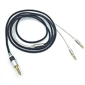 Sukira HiFi Cable with 4.4MM Balanced Male Compatible for Beyerdynamic T1 2nd / T5p Second Generation Headphones and Sony WM1A, NW-WM1Z, PHA-2A Silver Plated Audio Cable