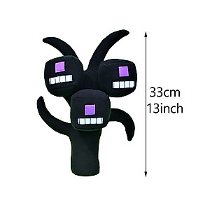 EASELR WeightedPlush 13 Inch Withe Plush Toys, Game Black Stuffed Plushie Doll Gift for Collectible Decoration Kids Game Fans