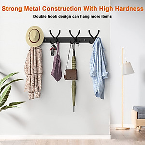 Over the Door Towel Rack, Heavy Duty Towel Racks for Bathroom Door Hanger Over The Door Hooks, Wall Mounted Coat Rack, Door Hanger for Hanging Clothes, Coats, Jackets, Hats, Bags, Robes,Towels