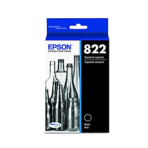 EPSON T822 DURABrite Ultra -Ink Standard Capacity Black & Color -Cartridge Combo Pack (T822120-BCS) & T822 DURABrite Ultra Ink Standard Capacity Black Cartridge (T822120-S)