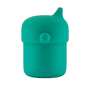 Pura my-my Silicone Sippy Cup 5oz/150ml - Training Cup, Reusable, Platinum Food Grade Medical Grade, Spill Proof Cups for Kids, Toddlers, Babies & Infants (Mint)