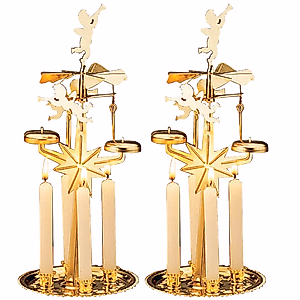 Fox Valley Traders Angel Abra Carousel and Candles, Set of 2